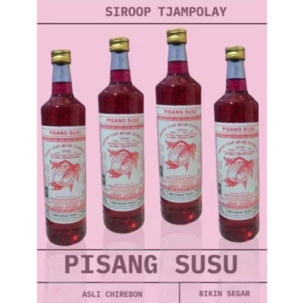 Jual SIRUP TJAMPOLAY ASLI CIREBON RASA PISANG SUSU | Shopee Indonesia
