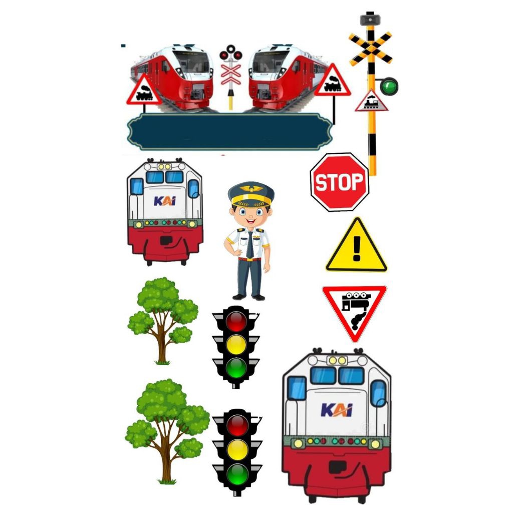 Jual Topper Cake KAI KERETA API INDONESIA Free CUSTOM NAMA/HIASAN ...