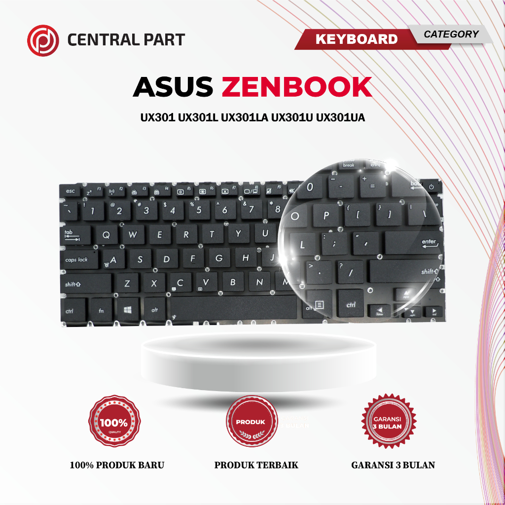 Jual Keyboard Laptop Asus Zenbook UX301 UX301L UX301LA UX301U UX301UA ...