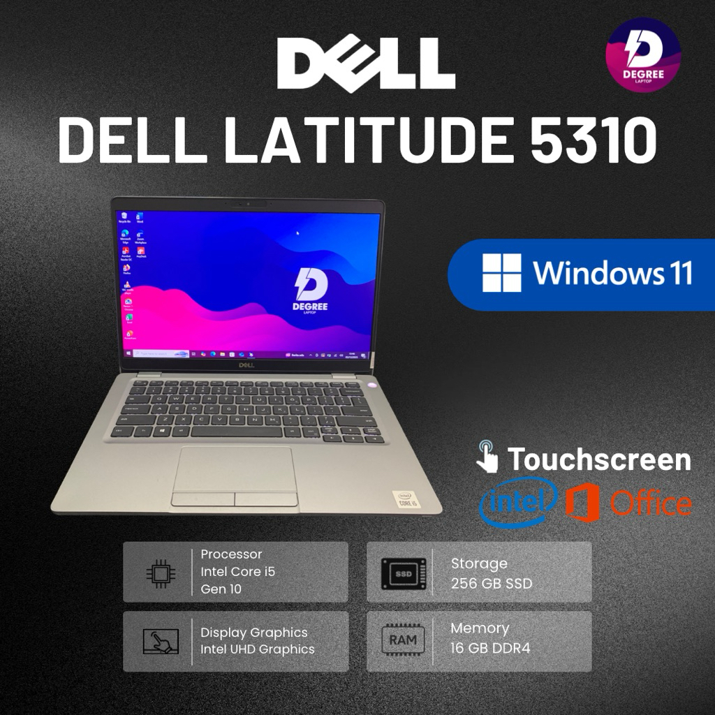Jual Dell Latitude 5310 Intel Core i5 Ram 16 GB Ssd 256 GB Upgradable ...