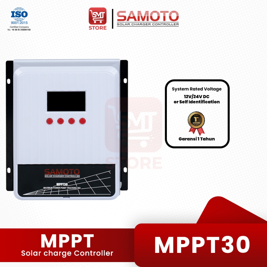 Jual SAMOTO MPPT30 Solar Charge Controller 30A SCC PV Solar Panel ...