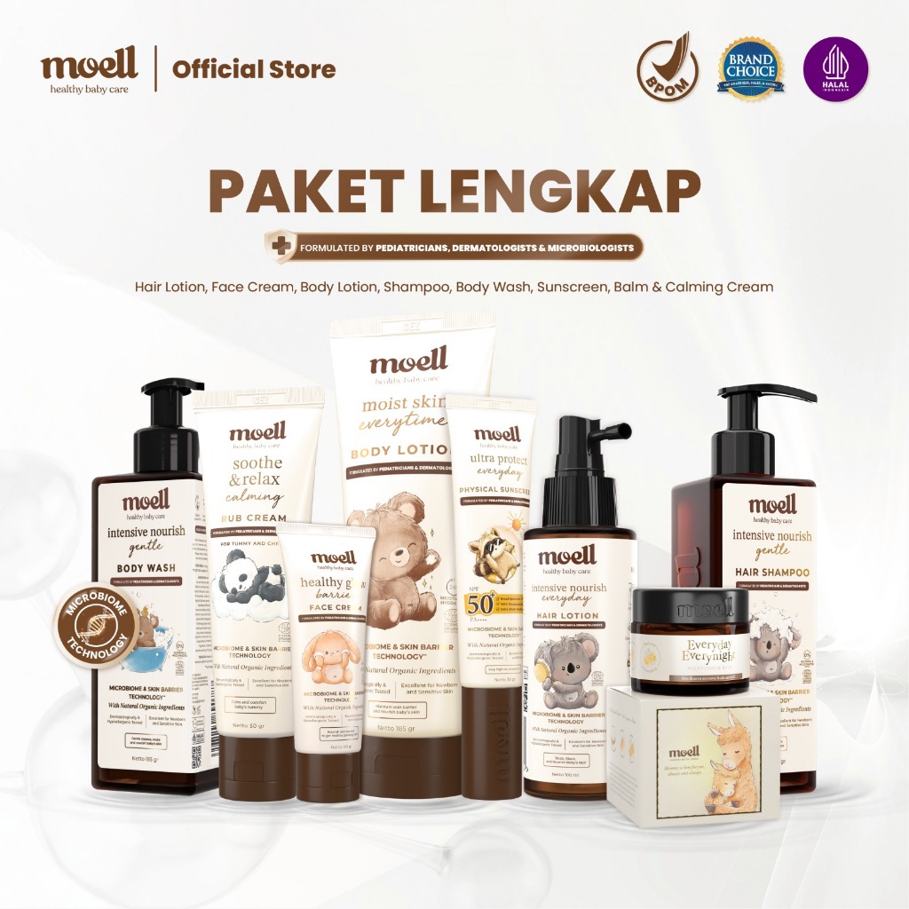 Jual Moell - Complete Package Hair Lotion 100ml & Multipurpose Balm ...