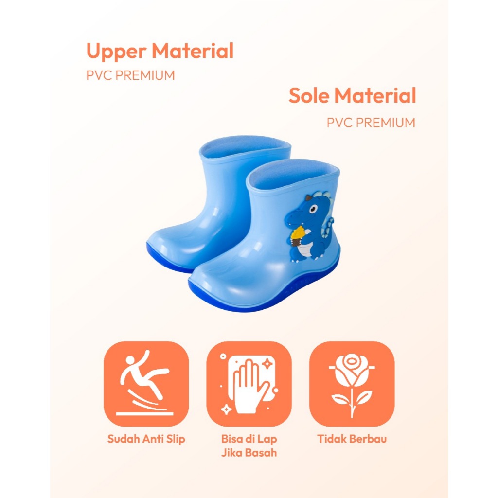 Jual Rain BOOTS Sepatu boot anak ANTISLIP / Sepatu hujan Anak/ Termurah ...