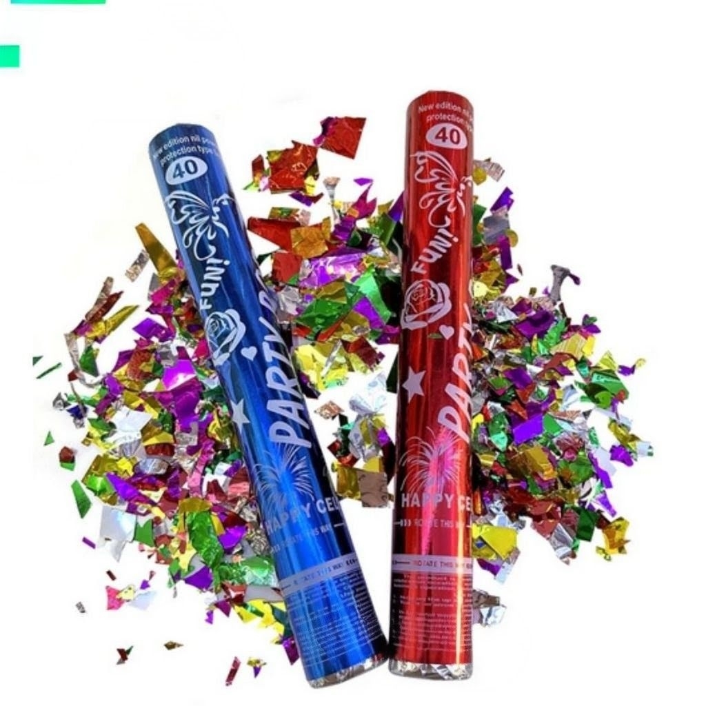 Jual Confetti Party Popper 40cm Tahun Baru New Year Party Confeti ...