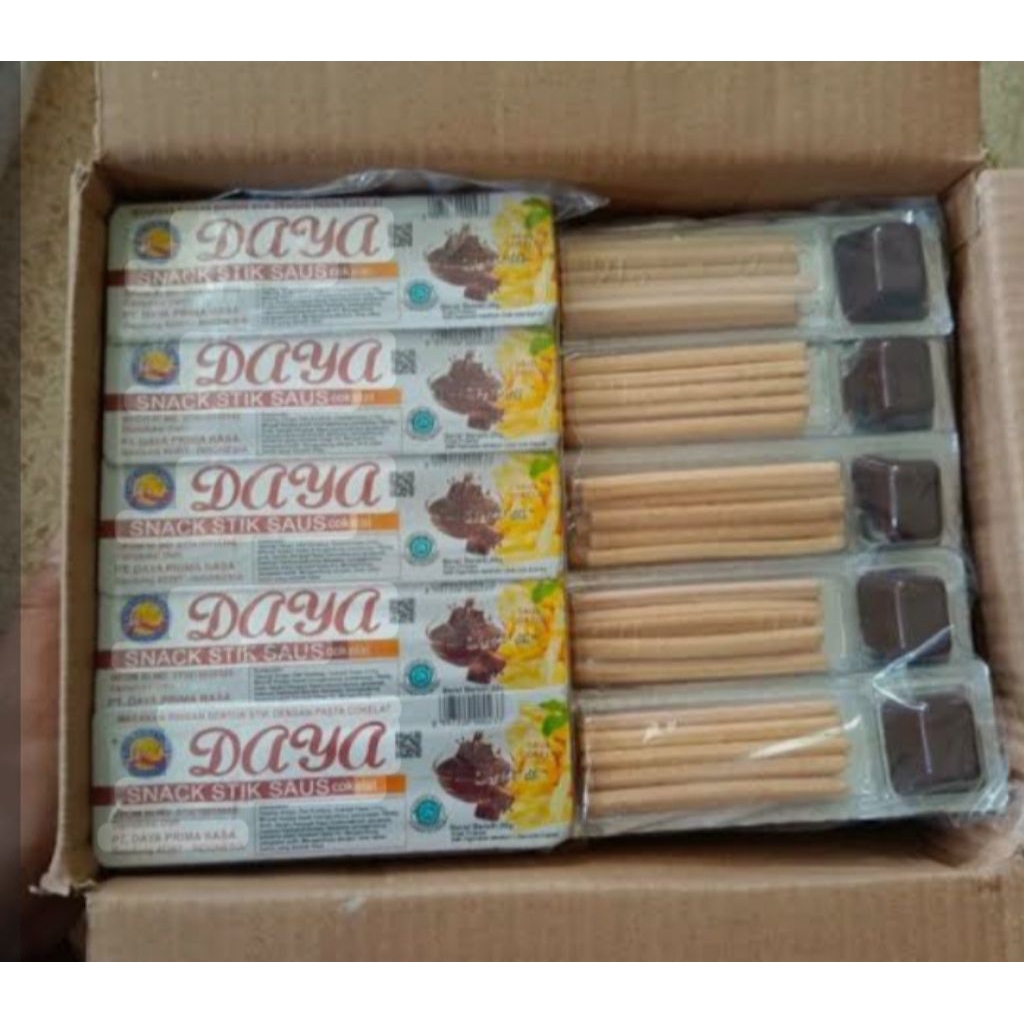 Jual 1 PACK ISI 10 PCS DAYA SNACK STICK SAUS COKLAT NYAM NYAM BISCUIT ...