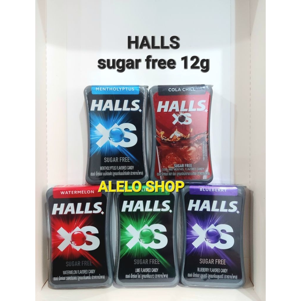 Jual Permen HALLS XS sugar free 12g 12 g asli original ori thailand ...