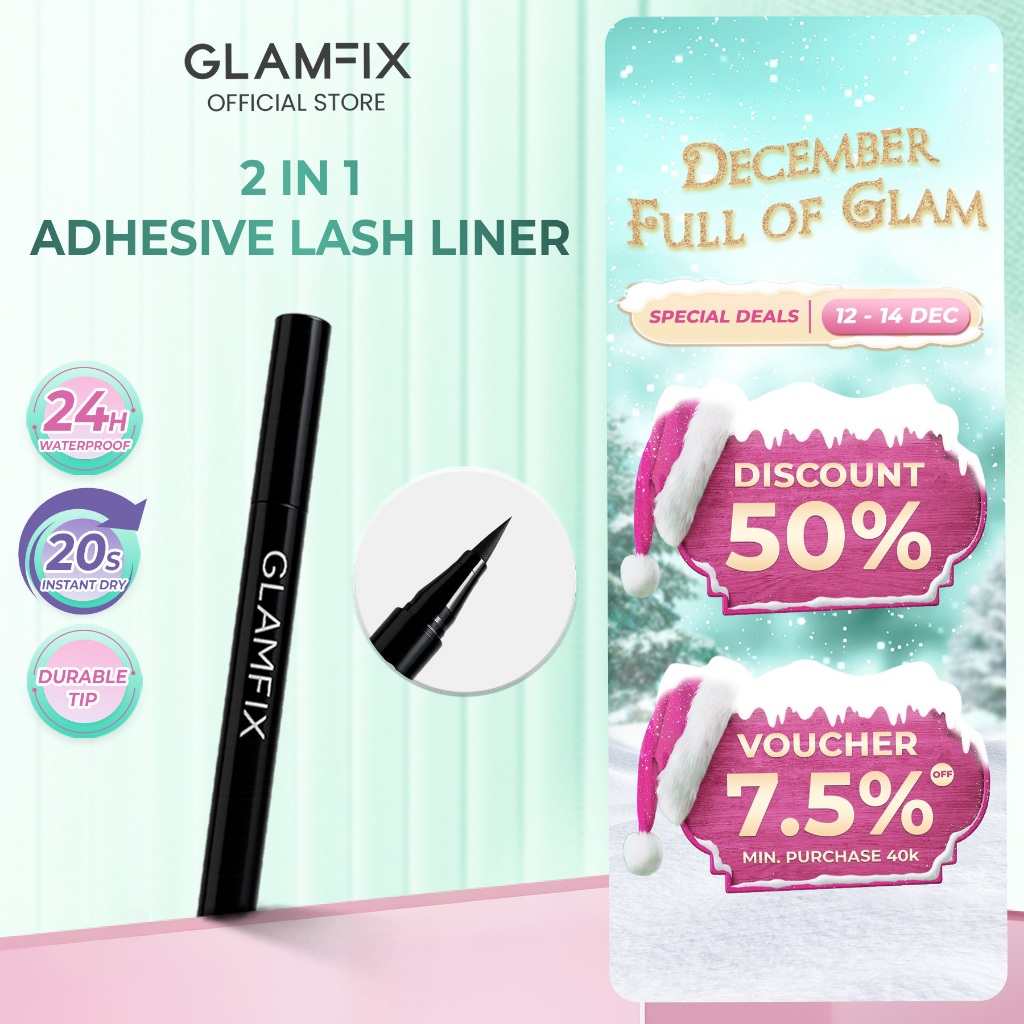 Jual GLAMFIX 2 In 1 Adhesive Lash Liner Lem Bulu Mata Palsu Eyelash ...