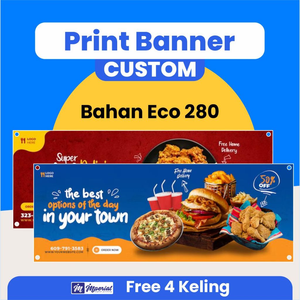 Jual Banner Eco 280 Custom / Banner Warung / Spanduk Toko | Shopee ...