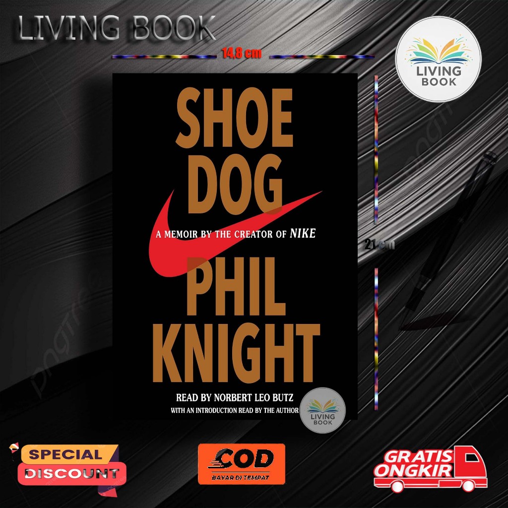 Jual Shoe Dog : A Memoir by the Creator of Nike by Phil Knight (English ...