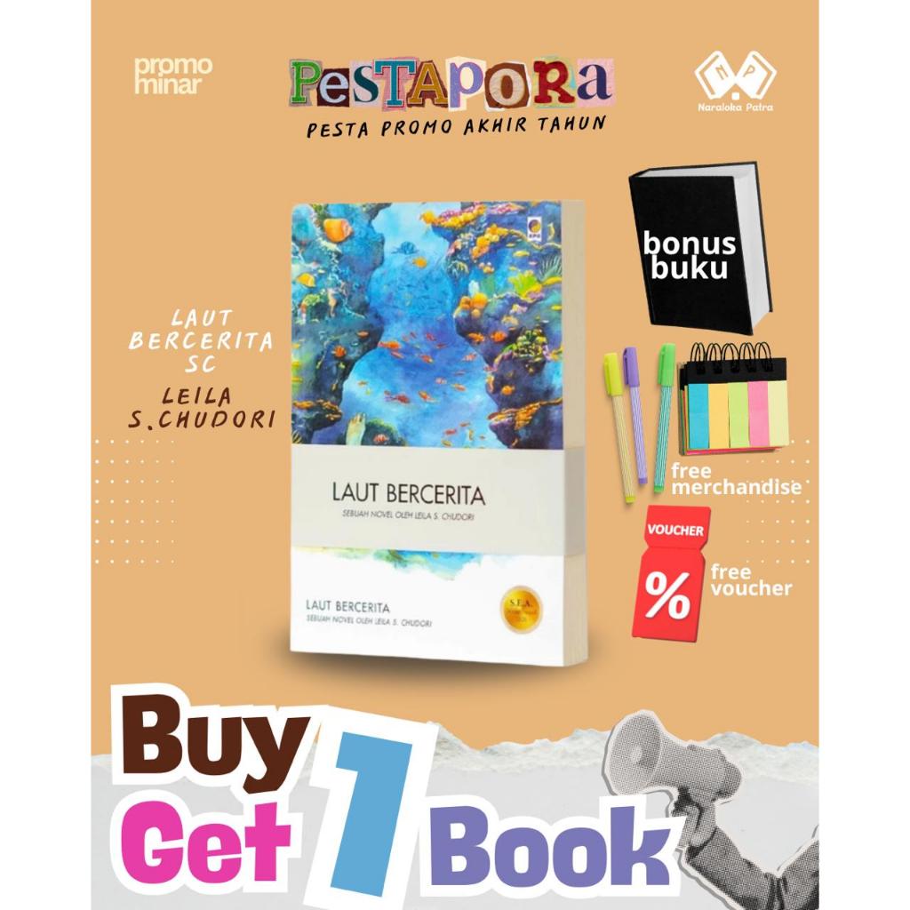 Jual BUY 1 GET 4 - Buku Novel Laut Bercerita Ed. Softcover - Leila S ...