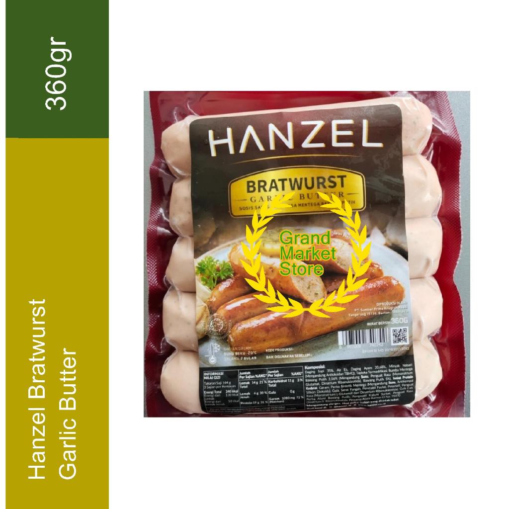 Jual Sosis Hanzel Bratwurst Garlic Butter 360 gram | Shopee Indonesia
