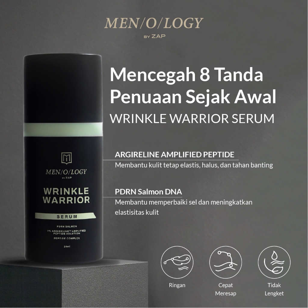 Jual MEN/O/LOGY Wrinkle Warrior Serum 14 ml | Shopee Indonesia
