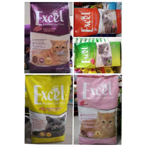 Jual Excel 20kg Isi 40pcs / Makanan Kucing Kering 20kg / excel ikan ...