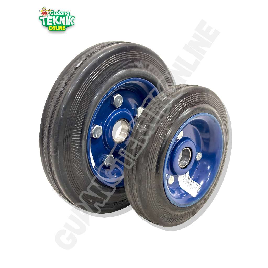 Jual Roda Trolley Karet Bearing 6" 8" TOKIO / Roda Troli Troly Gerobak ...