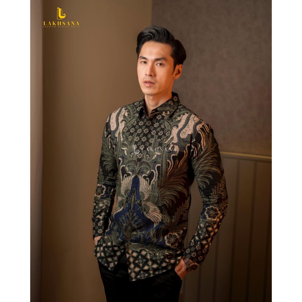 Jual Lakhsana Batik Aswatama - Kemeja Batik Premium Slimfit Lengan ...