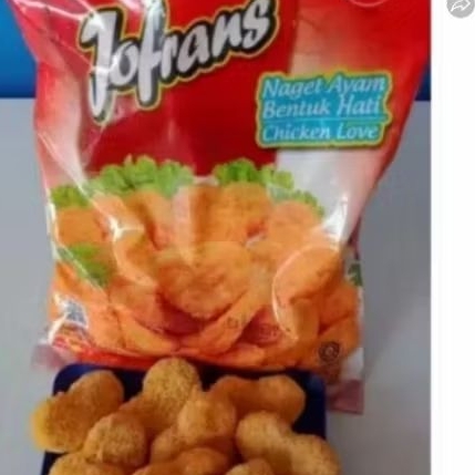 Jual Jofrans nugget ayam /chiken NuGet bentuk hati 500 gram EL beryl ...