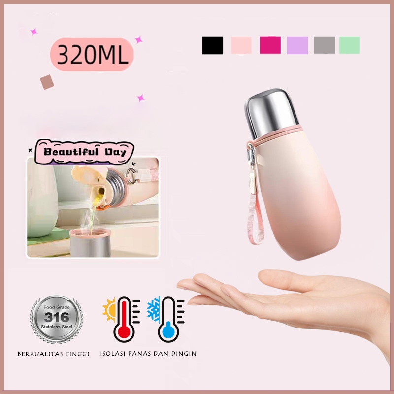 Jual Botol air stainless steel baru, cocok untuk wanita, cangkir mini ...