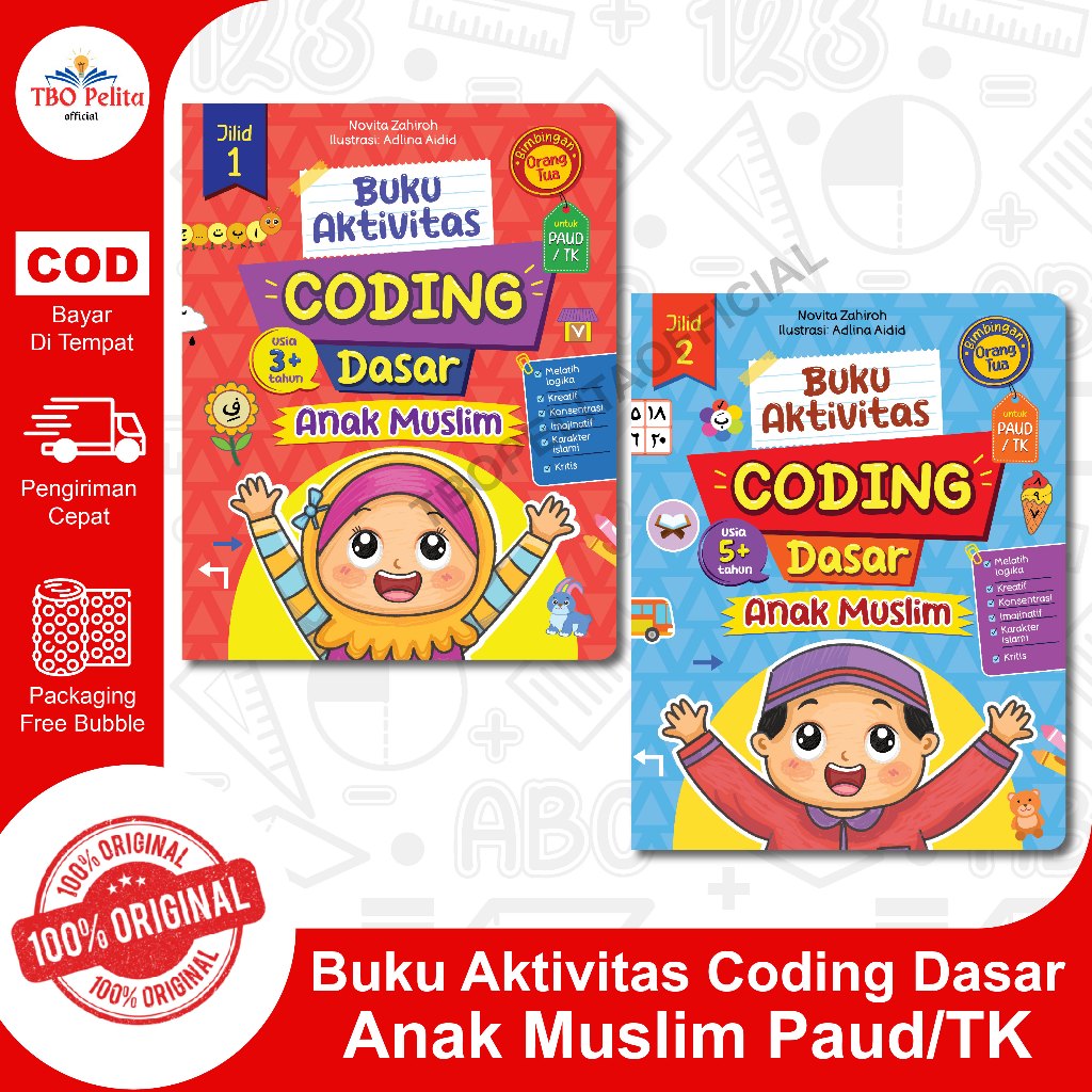 Jual Buku Aktivitas Coding Dasar Anak Muslim Paud/TK | Shopee Indonesia
