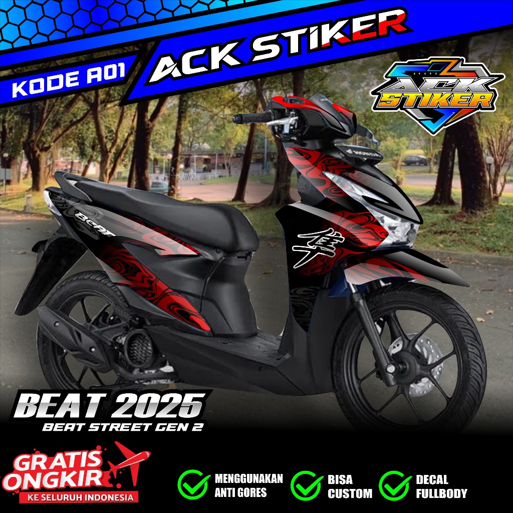 Jual (COD) Decal Stiker BeAT New DELUXE BeAT STREET Gen 2 Full Body ...