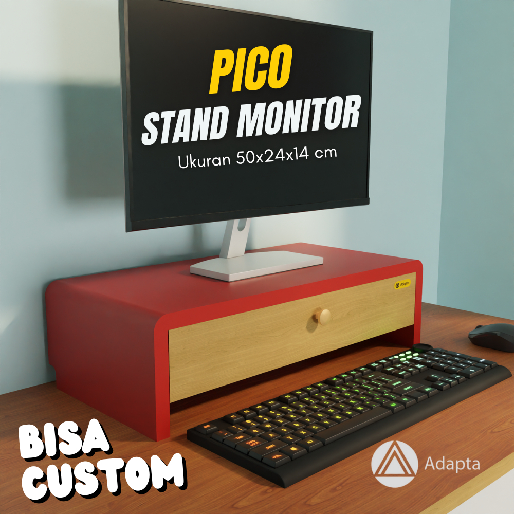 Jual Adapta - Desk Monitor Uk.50x24x14 cm Aesthetic - Stand Monitor ...
