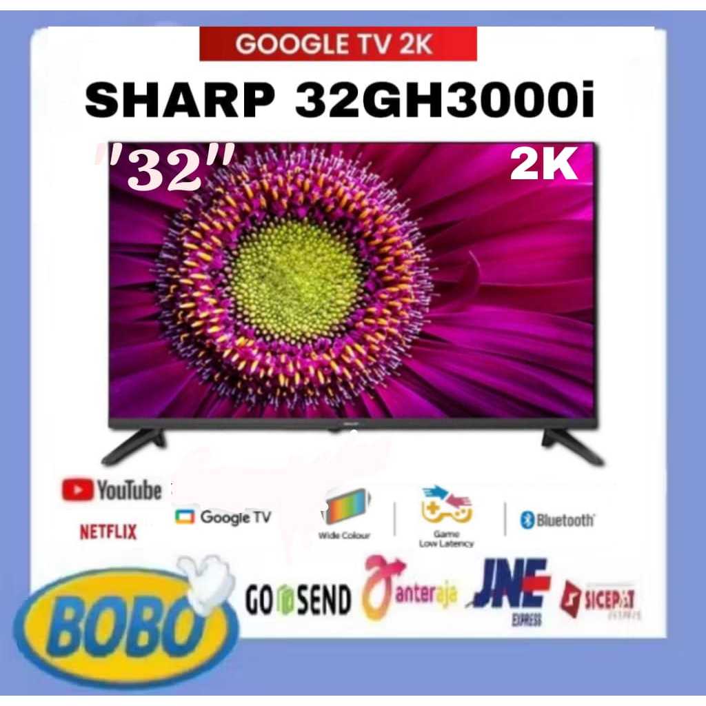 Jual SHARP 2T-C32GH3000I Google LED TV 32 Inch - 2K - DIGITAL - HDR ...