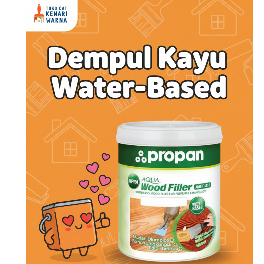 Jual PROPAN Dempul Kayu Waterbased Impra Aqua Wood Filler 1kg | Shopee ...