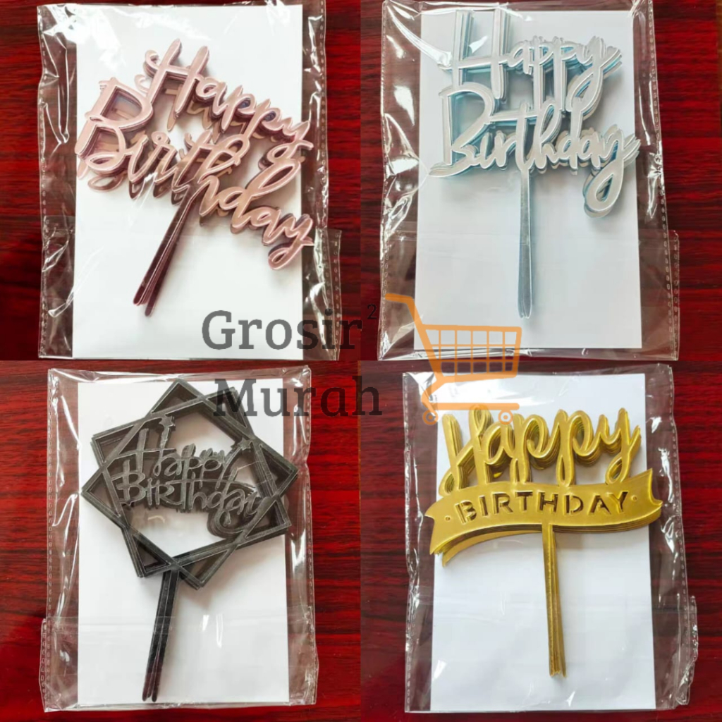 Jual ISI 10/ Topper Acrylic isi 10/Topper HBD isi 10/Topper Acrylic HBD ...
