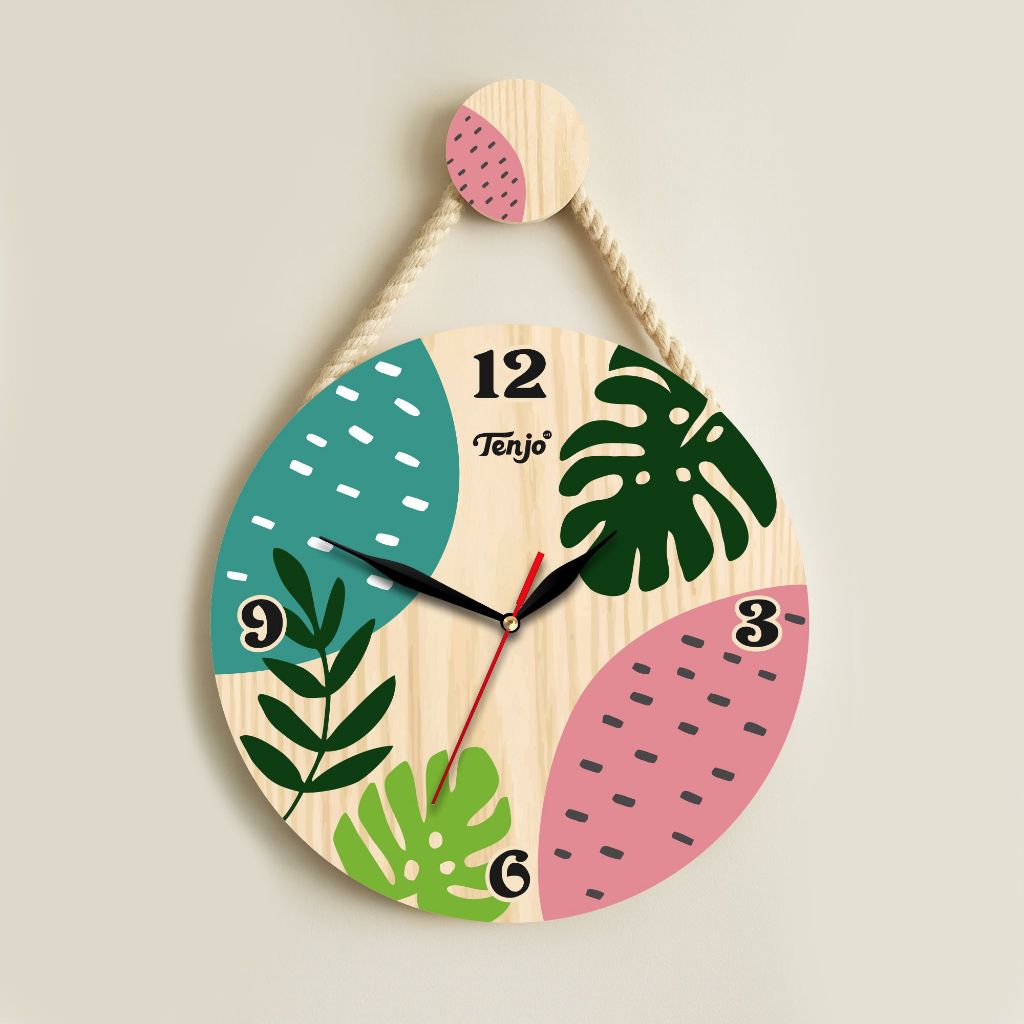 Jual JAM DINDING GANTUNG / JAM DINDING KAYU AESTHETIC / JAM DINDING ...