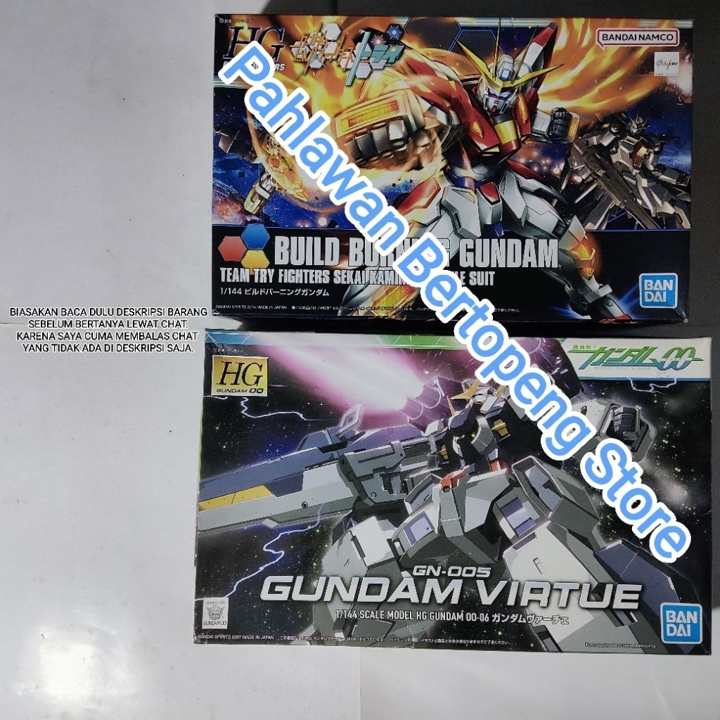 Jual Set HG Build Burning + Virtue Gundam [Bandai] - ( TAG : Wing Zero ...