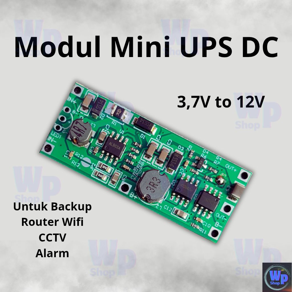 Jual Mini UPS Modul DC UPS 3,7V ke 12V – Charging & Backup Otomatis ...