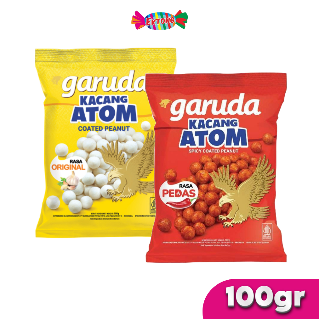 Jual Garuda Kacang Atom 100gr / Cemilan Kacang-kacangan | Shopee Indonesia