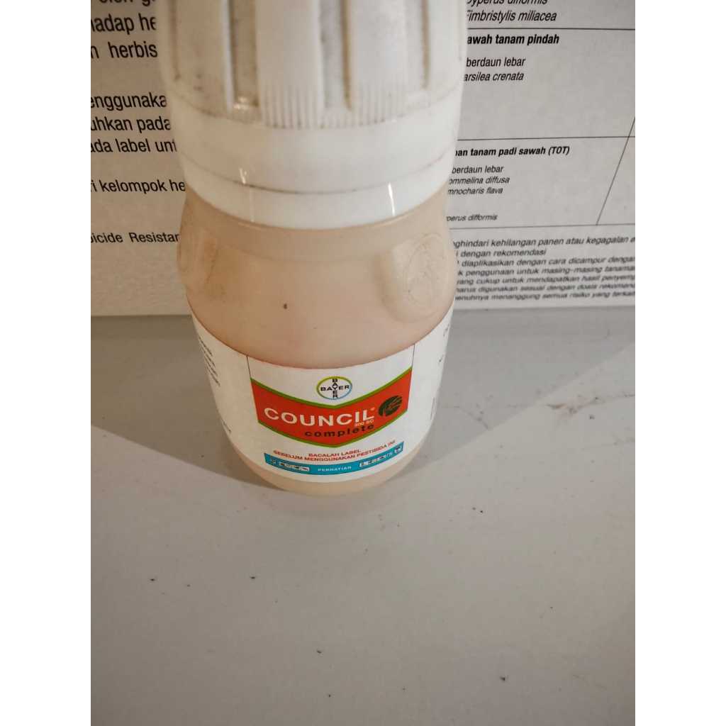 Jual Herbisida UNTUK Padi pra tumbuh COUNCIL COMPLETE 100 ml Dr BAYER ...