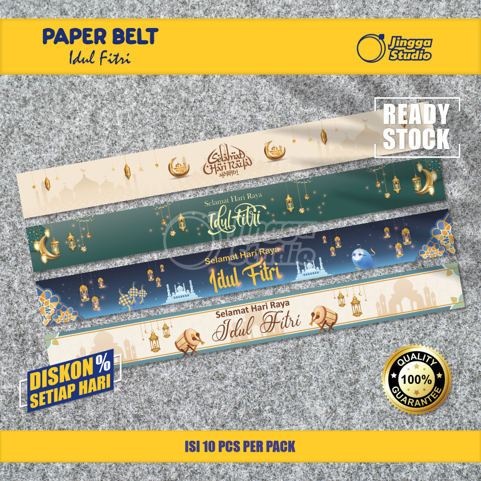 Jual Paper Belt Idul Fitri Roll Label Ramadan Selempang Kado Hadiah ...