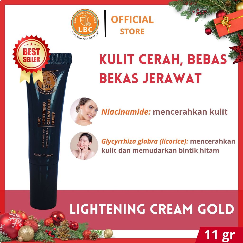 Jual LBC - Lightening Cream Gold with Niacinamide | Mencerahkan ...
