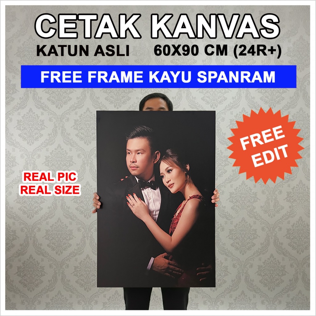 Jual Cetak Foto Kanvas/Canvas Photo Print 60x90 cm (Sudah Termasuk ...