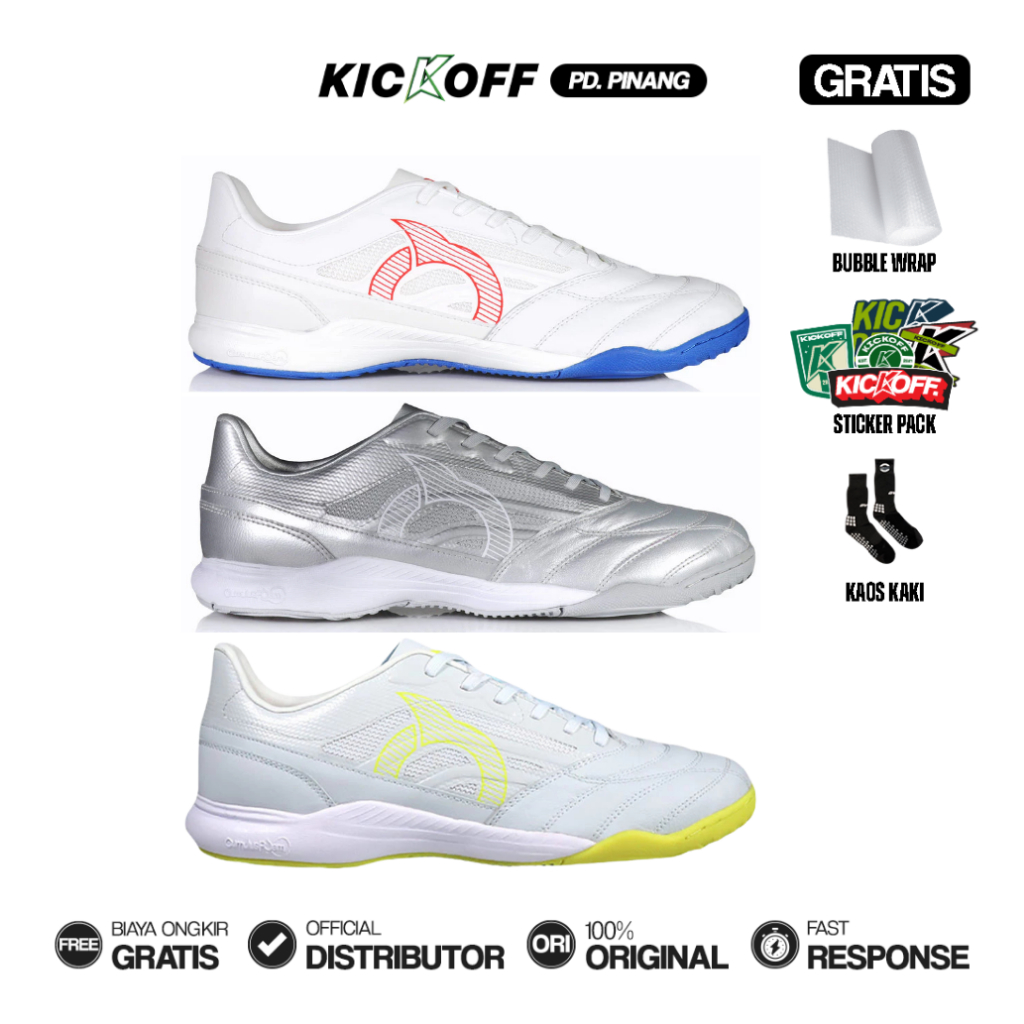 Jual SEPATU FUTSAL ORTUSEIGHT CATALYST VISION V5 IN K-LEA FREE KAOS ...