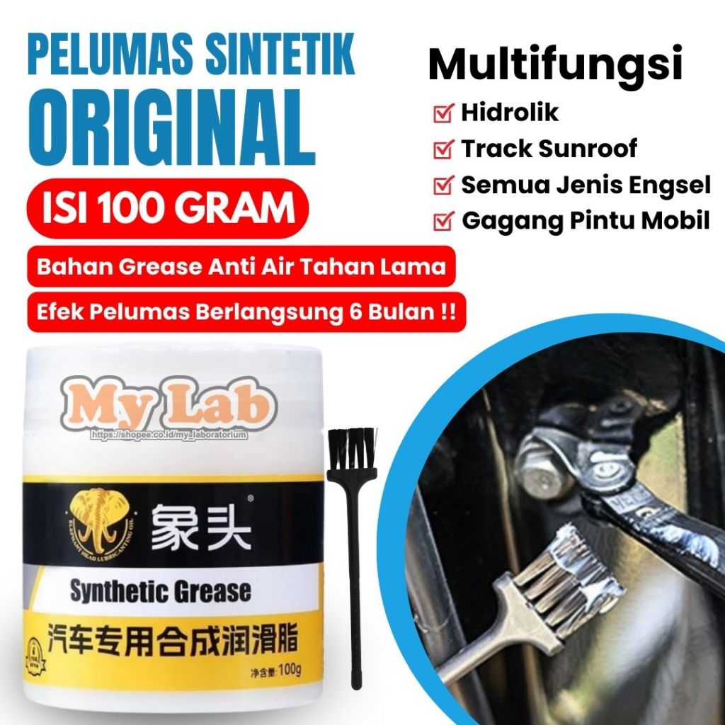 Jual Grease Gemuk Sintetis Warna Putih Untuk Pelumas Engsel Pintu Rel ...
