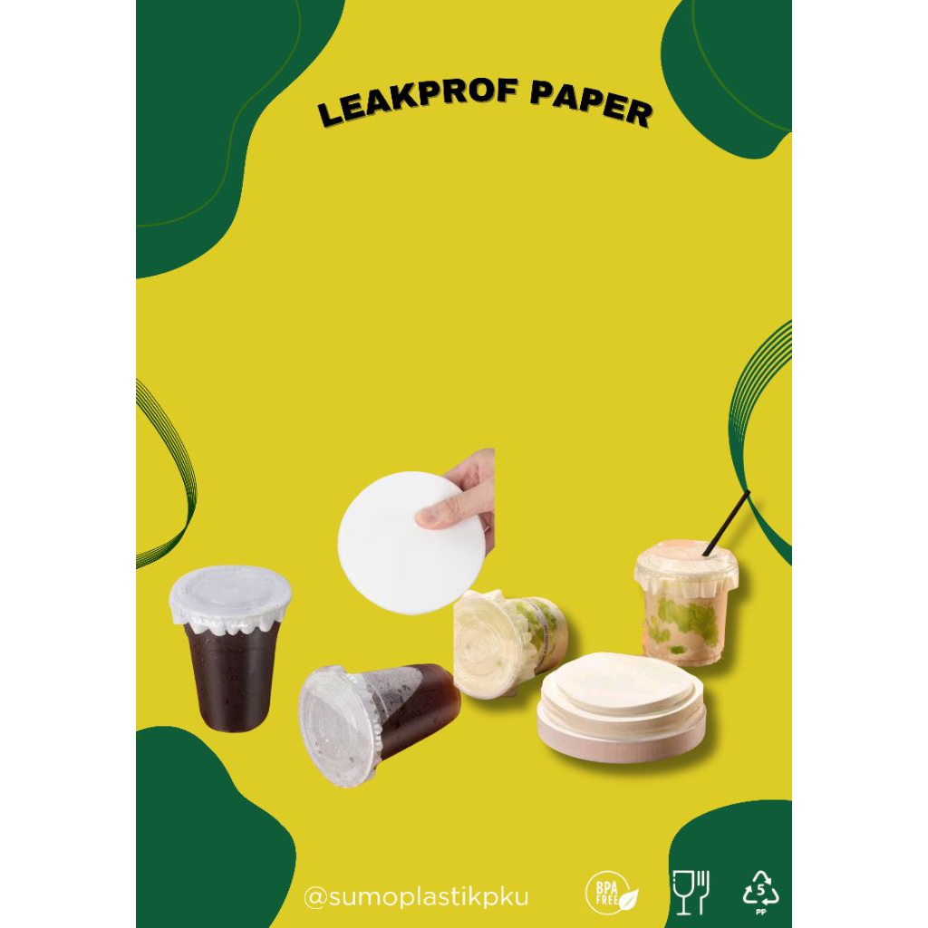 Jual 50PCS Round Shape Leak Proof Paper Coffee cup gelas Disposable ...