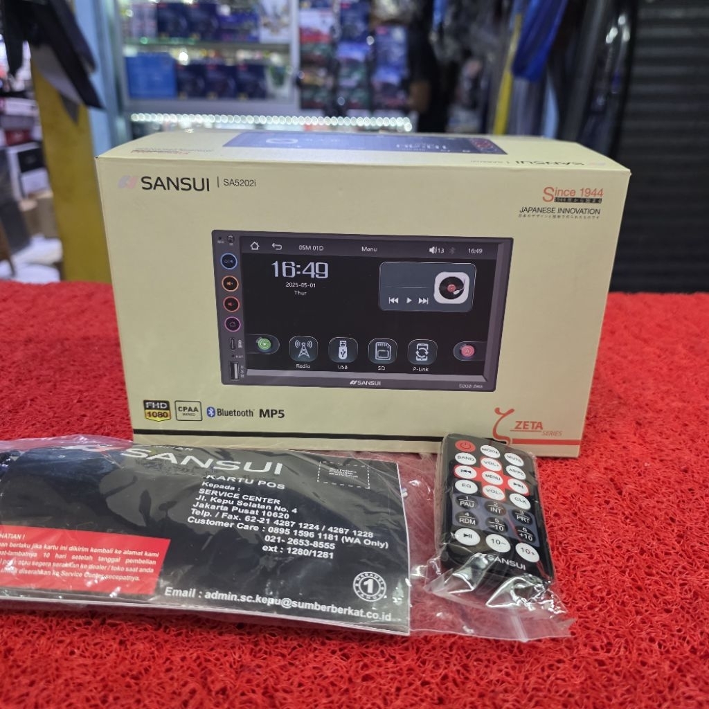 Jual Head Unit Deckles SANSUI SA5202i ZETA SERIES CarPlay Android Auto ...