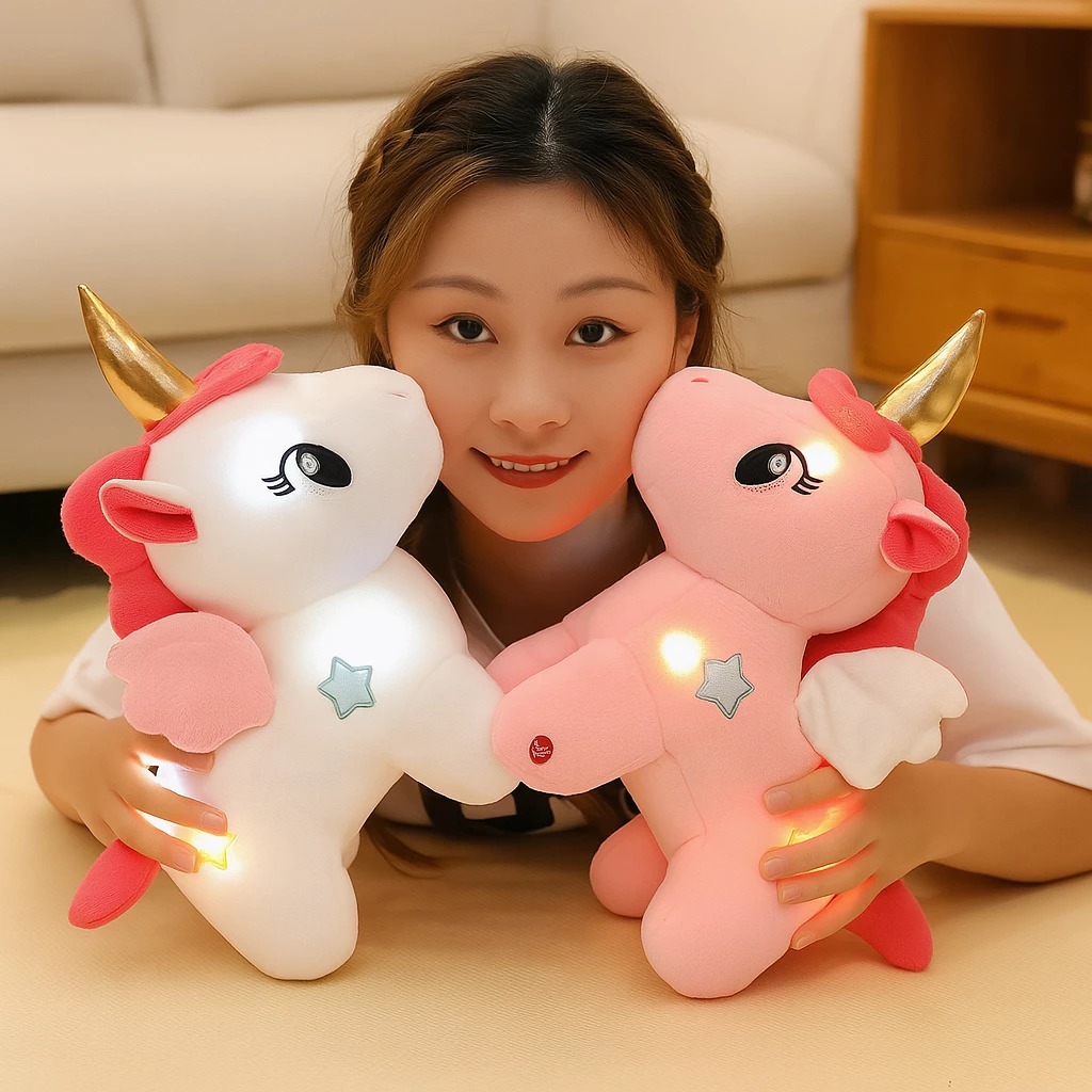 Jual Boneka Unicorn Warna Warni Little Pony LED Kuda Poni Bersayap ...