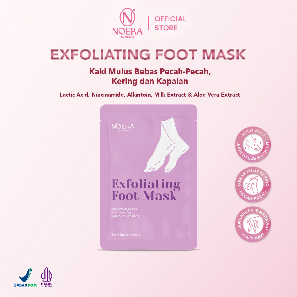 Jual Noera Exfoliating Foot Mask BPOM | Foot Peel - Masker Kaki ...