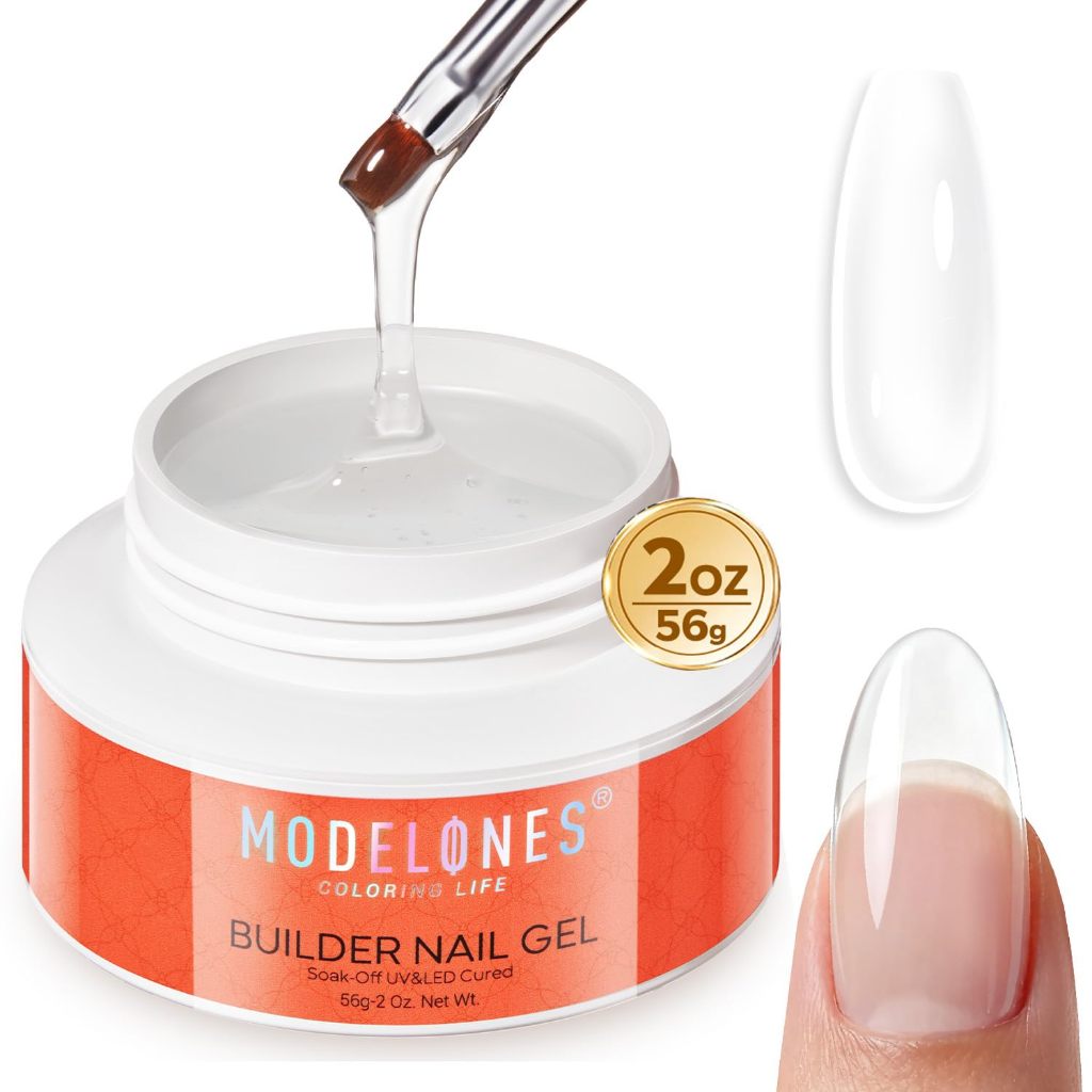Jual Modelones Builder Nail Gel, 10-in-One Builder Clear Hard Gel High ...