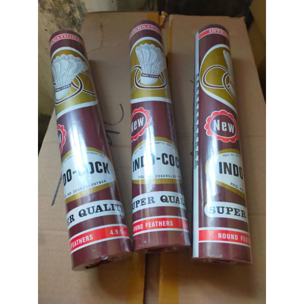 Jual Shuttle Cock Badminton Indocock Coklat Original | Shopee Indonesia