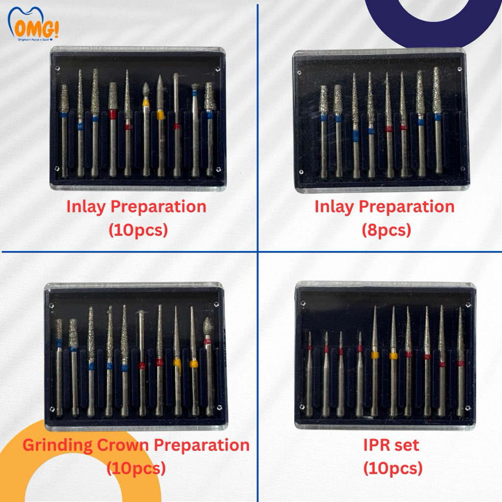 Jual Diamond Bur Kit / Preparation Finishing Cavity Inlay Crown IPR ...