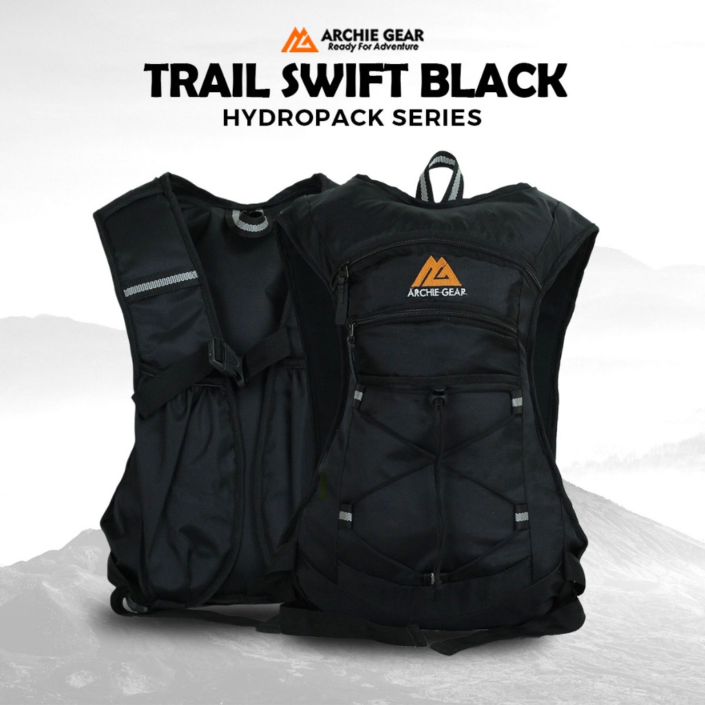 Jual ARCHIE GEAR Hydropack Vest Outdoor Trail Swift Black Muncak ...