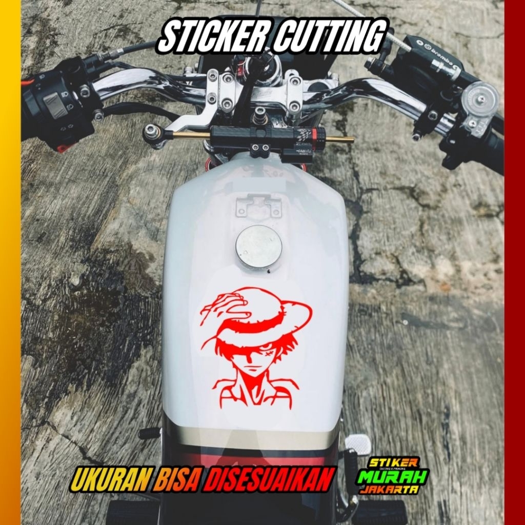 Jual STIKER TANGKI BENSIN RX KING LOGO LUFFY ONE PIECE STICKER CUTTING ...