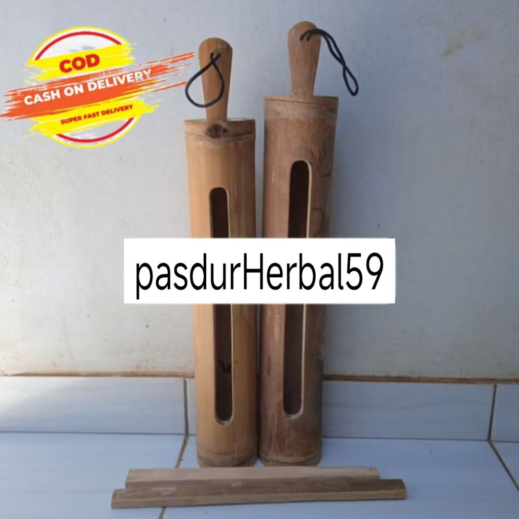 Jual Kentongan bambu pos ronda siap pakai set dengan pemukul | Shopee ...