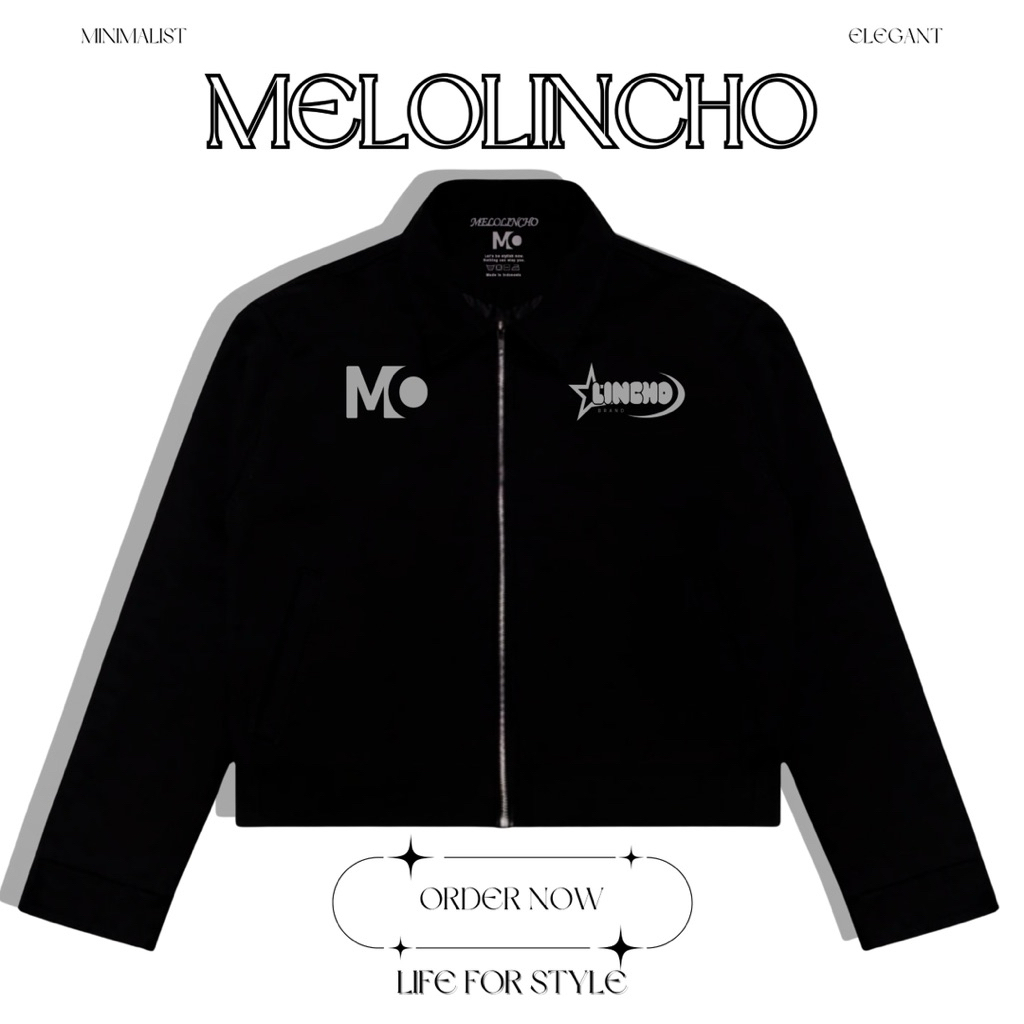 Jual Melolincho - Work Jaket Boxy -Jaket Kerja Boxy Black Unisex ...