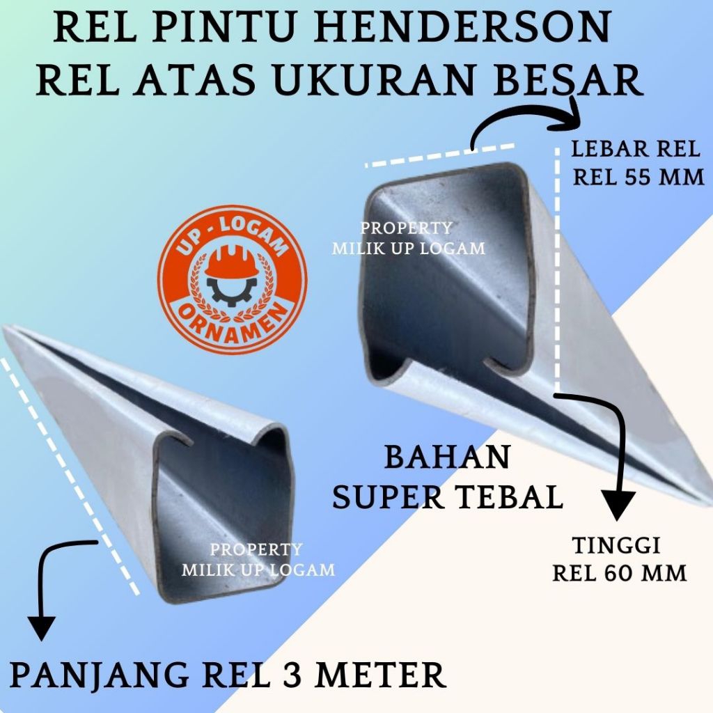 Jual Rel Atas Henderson Besar Panjang 3 m | Shopee Indonesia