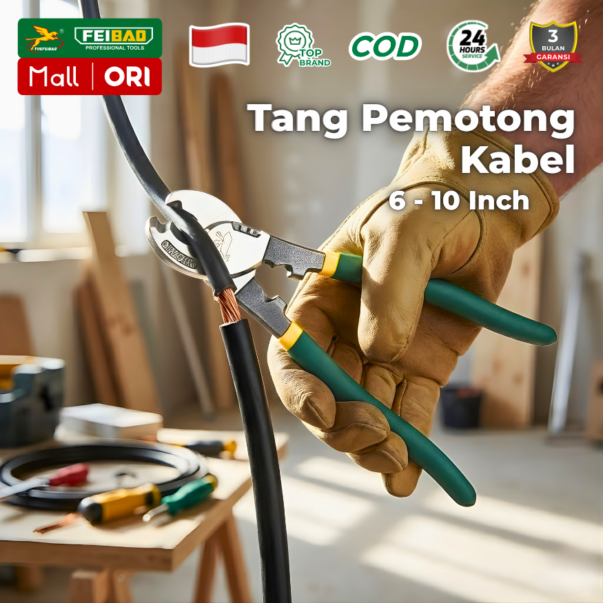 Jual Feibao Tang Pemotong Kabel 8 - 10 Inch I Cable Cutter 200-250mm ...